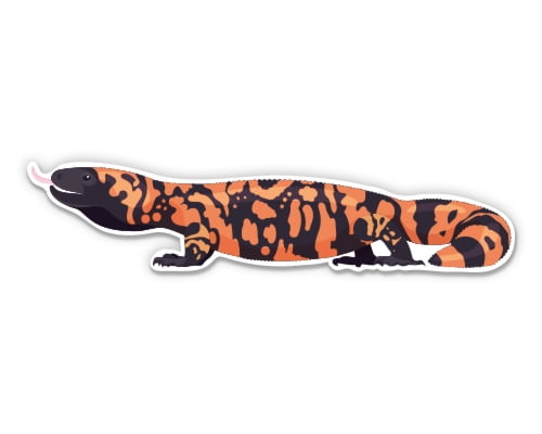 Gila Monster - 5" Vinyl Sticker - For Car Laptop I-Pad - Waterproof ...