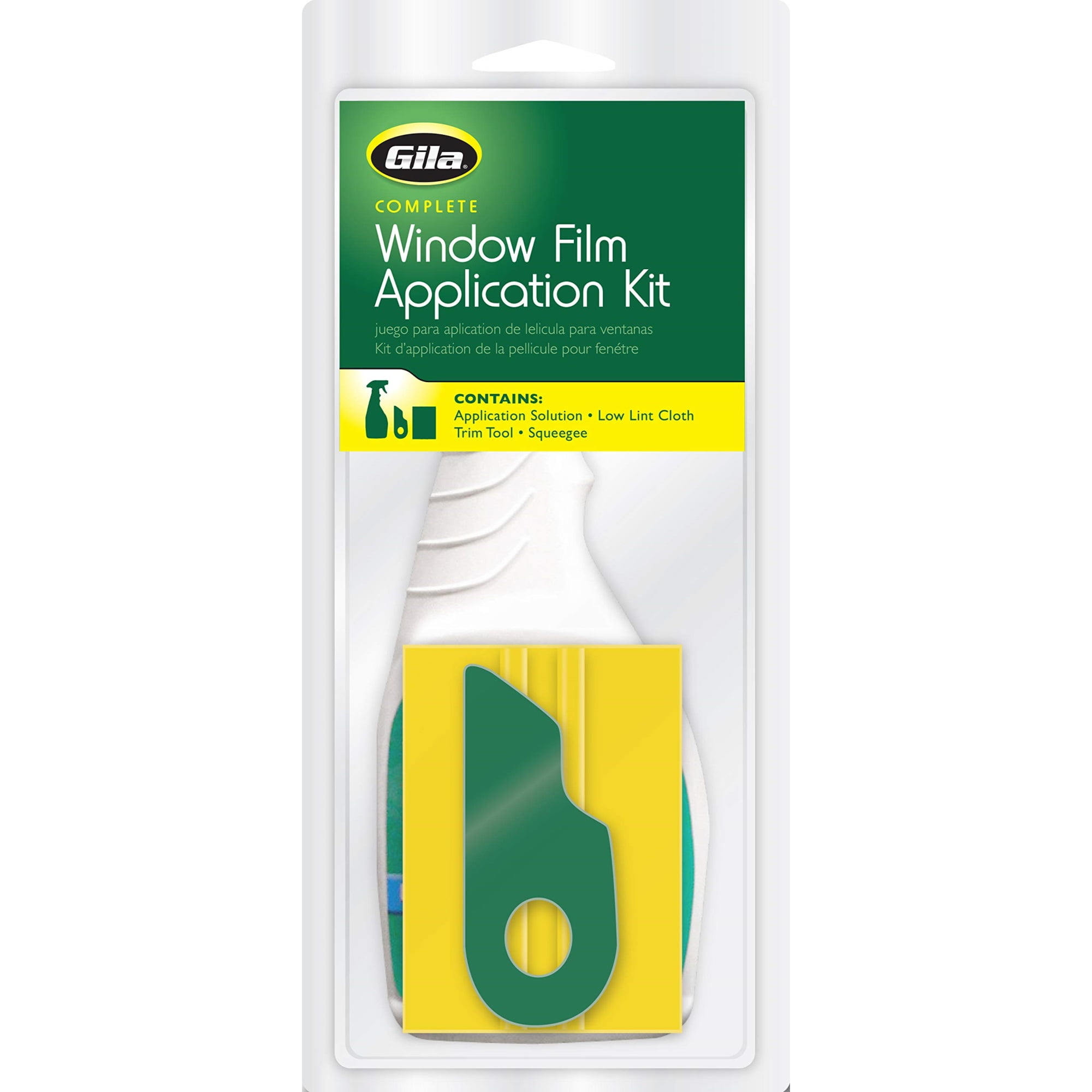 Gila Indoor Window Film Application Kit, 11.25 x 11.25 inches, Clear ...