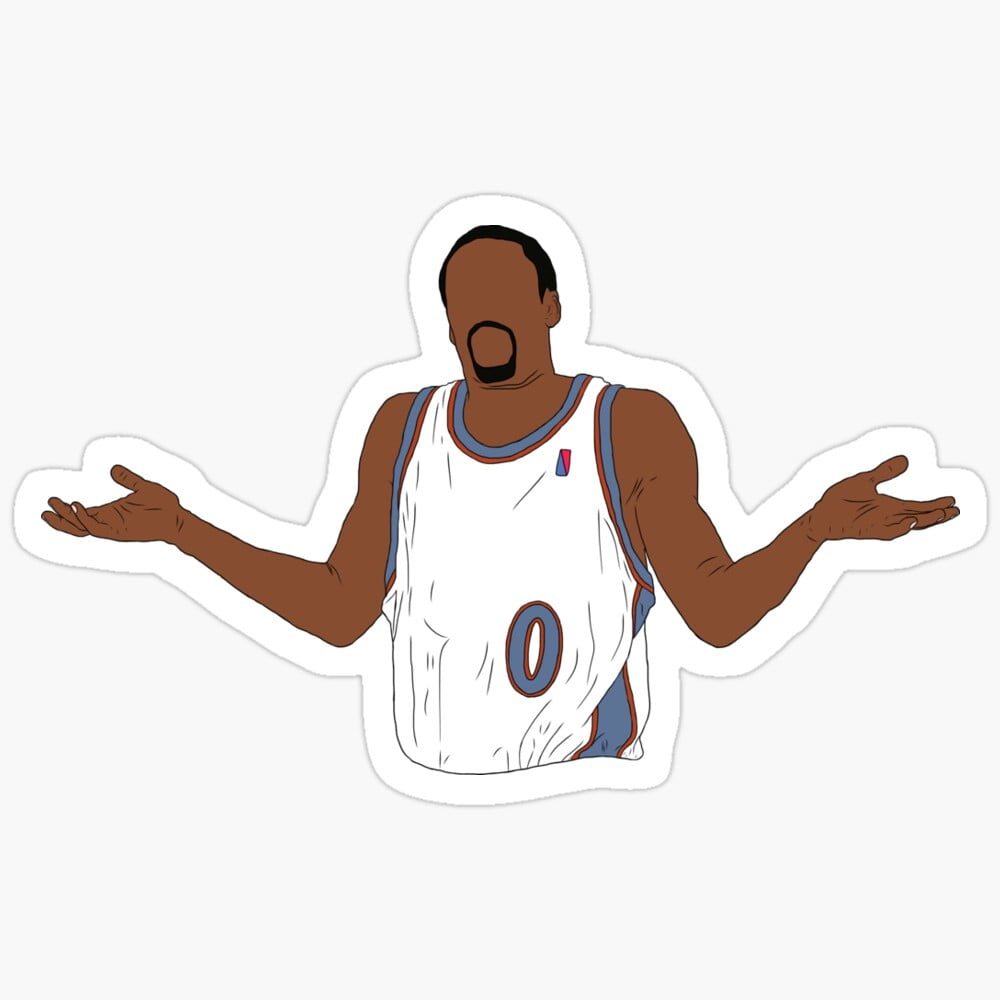Gilbert Arenas Shrug Sticker Phone Decal Water Bottle Stickers Car ...