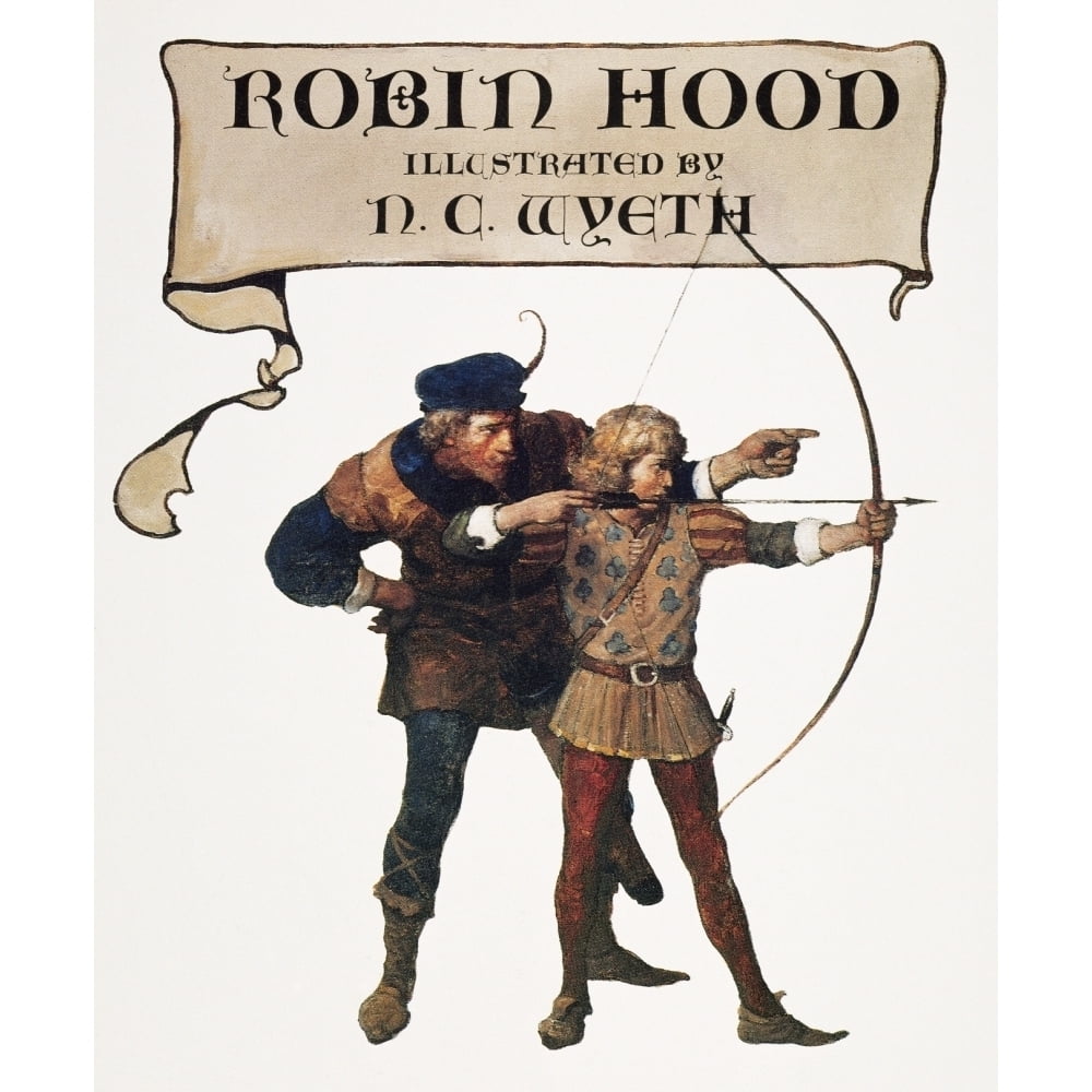 Gilbert Robin Hood. Ntitle Page From The Edition Of Henry Gilbert'S ...