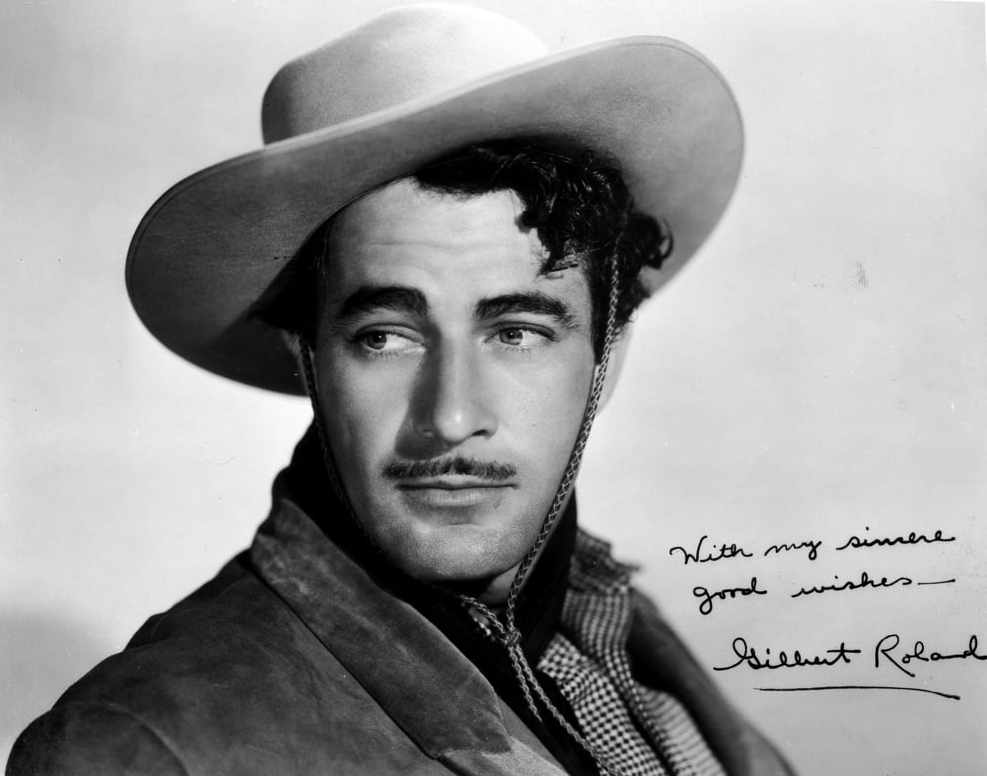Gilbert Roland Poster in Cowboy Hat Photo Print (24 x 30) - Walmart.com