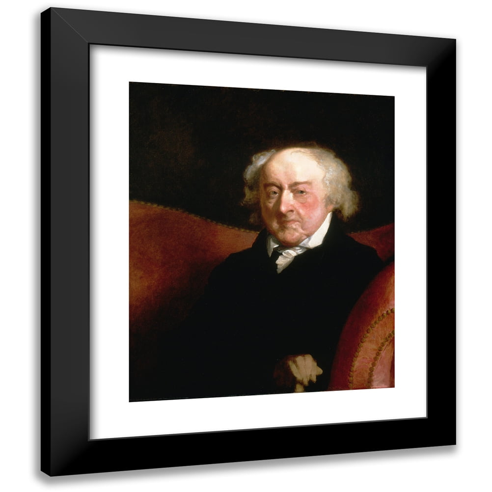 Gilbert Stuart 12x14 Black Modern Framed Museum Art Print Titled - John ...