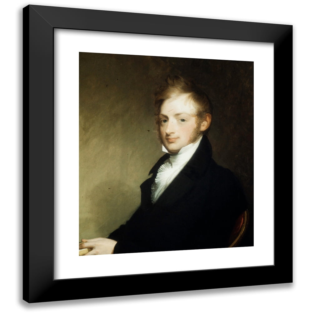 Gilbert Stuart 12x14 Black Modern Framed Museum Art Print Titled ...