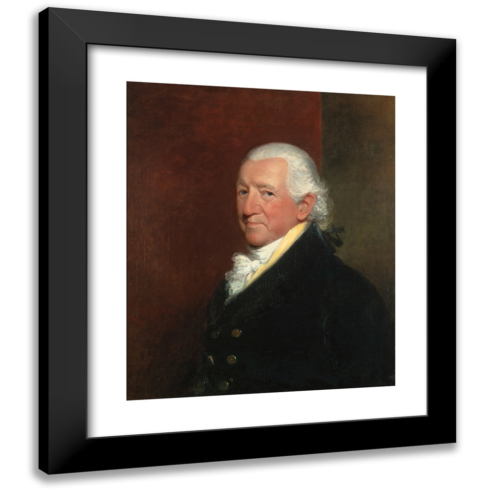 Gilbert Stuart 12x14 Black Modern Framed Museum Art Print Titled ...
