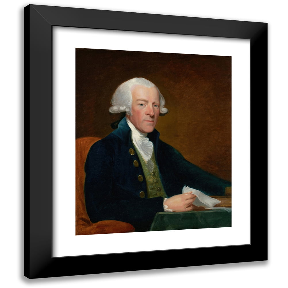 Gilbert Stuart 12x14 Black Modern Framed Museum Art Print Titled ...
