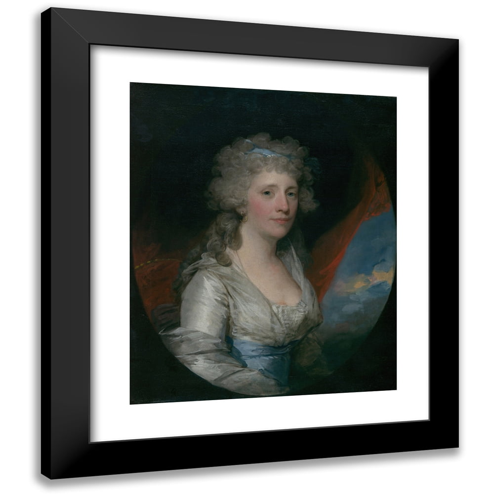 Gilbert Stuart 15x18 Black Modern Framed Museum Art Print Titled - Mrs ...