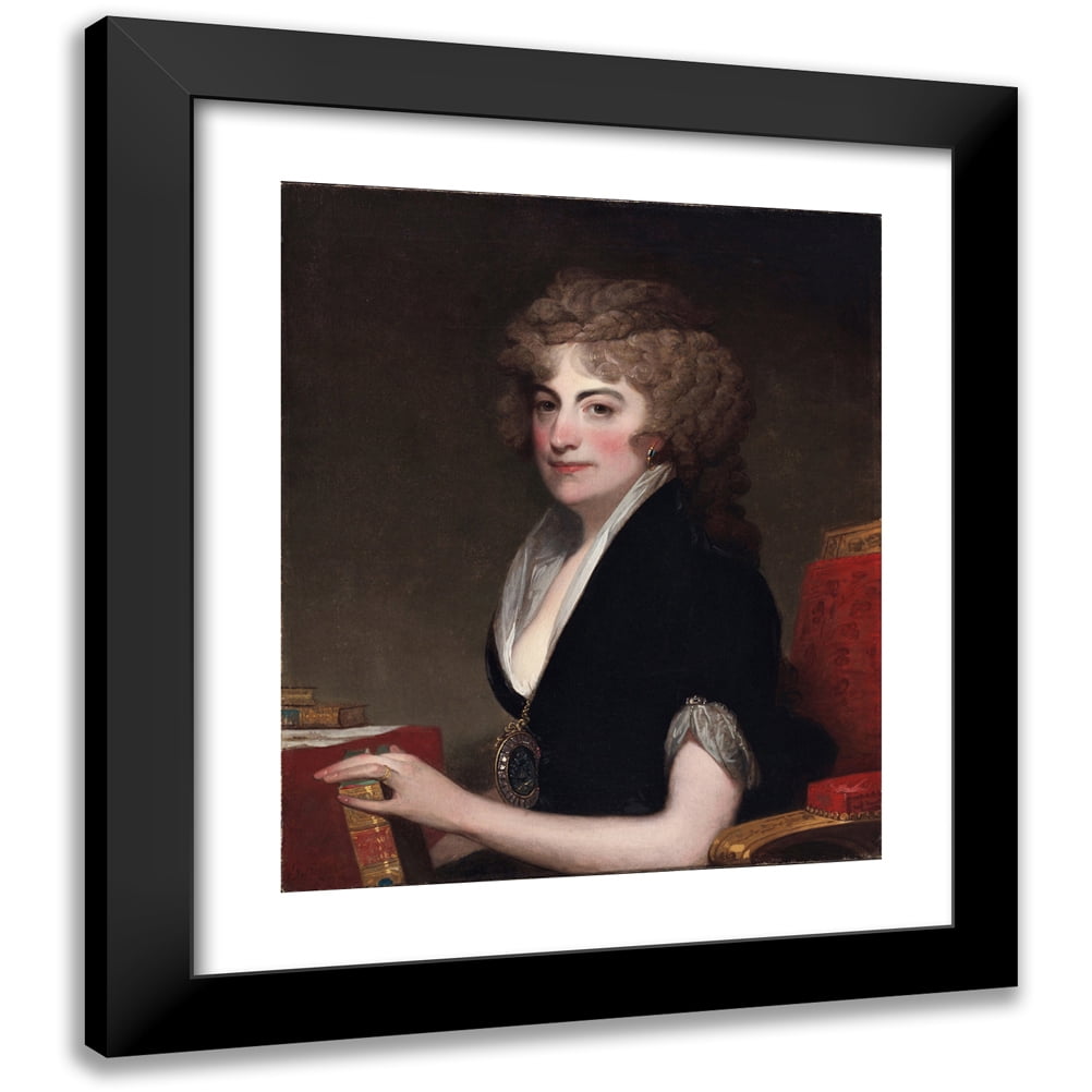 Gilbert Stuart 20x23 Black Modern Framed Museum Art Print Titled ...