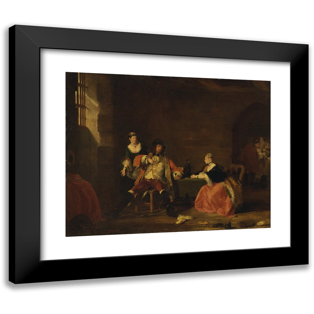 Gilbert Stuart Newton 14x12 Black Modern Framed Museum Art Print Titled ...