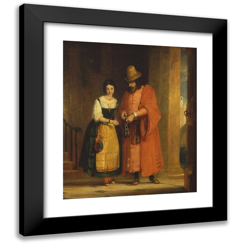 Gilbert Stuart Newton 15x17 Black Modern Framed Museum Art Print Titled ...