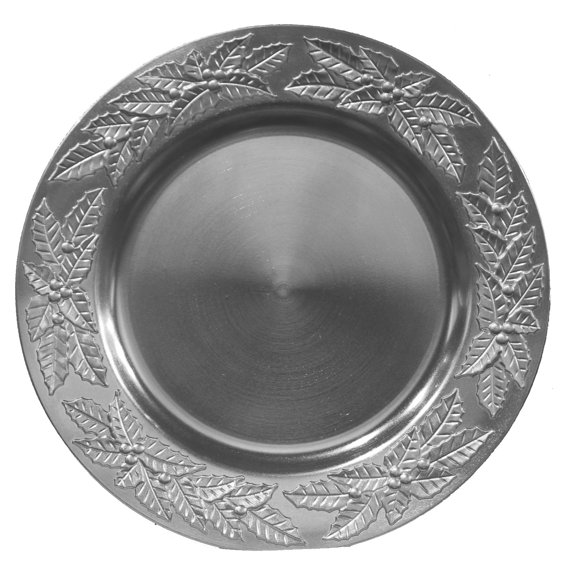VEZEE Aristocrat Collection Square Serving Trays White & Gold 12" x 12 ...