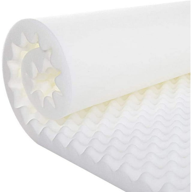 Gilbin Breathable 1.5-inch Standard Crib Egg Crate Foam Mattress Topper ...