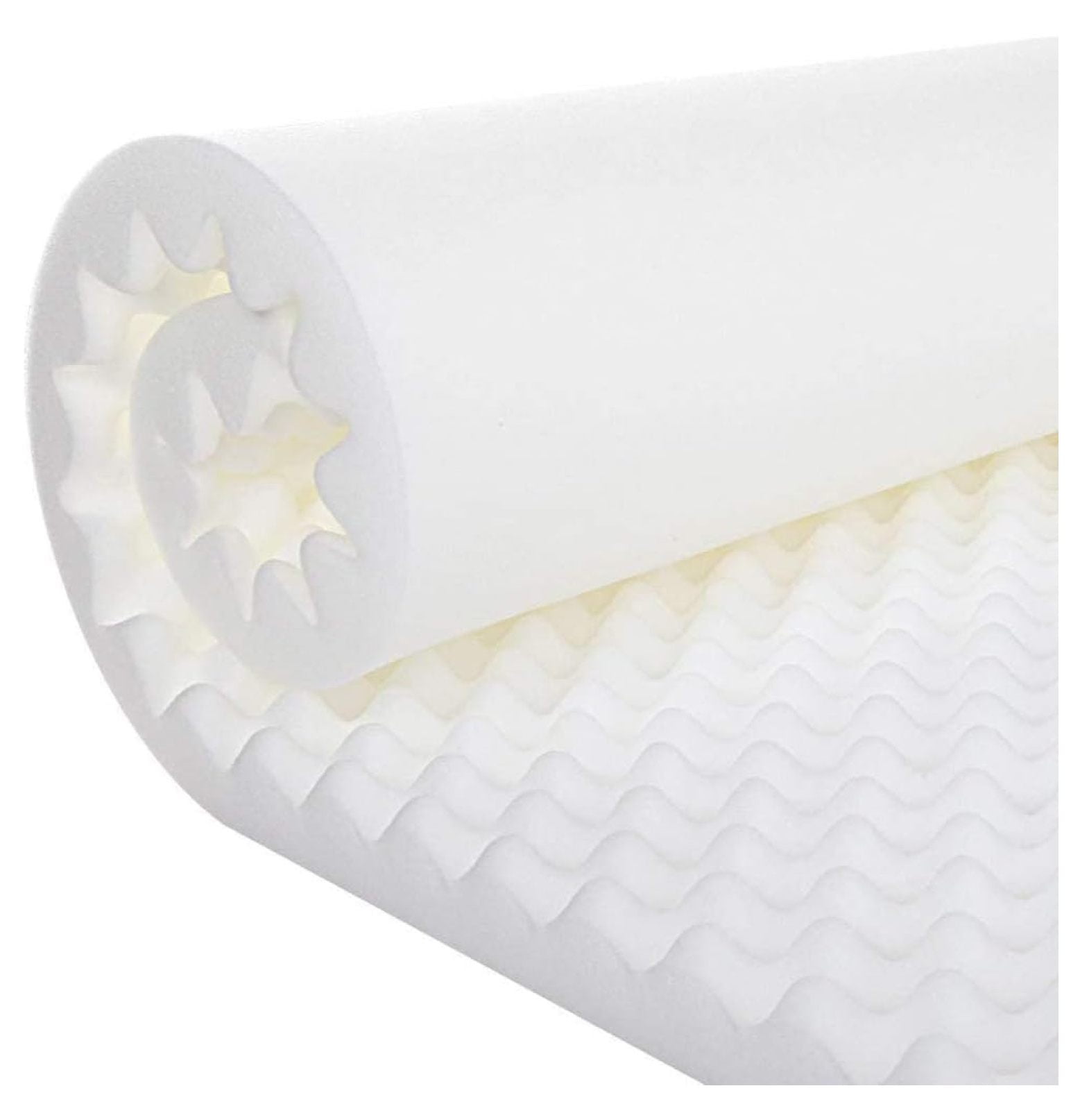 Gilbin Foam Mattress Topper, Egg Crate Hi-Density Foam Pad, Mattress ...