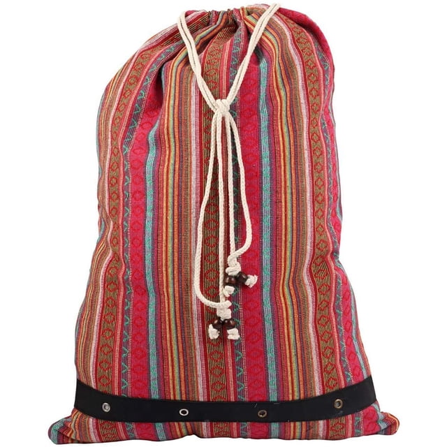 Gilbin Large Spacious 23”X35” Drawstring Heavy Duty Laundry Duffle Bag ...