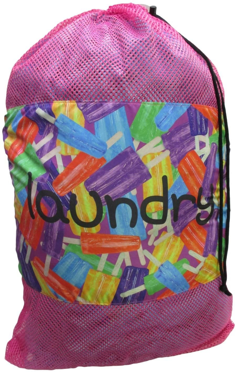 Gilbin Matching Mesh Laundry Or Sock Bag with Drawstring for Sleep Away ...