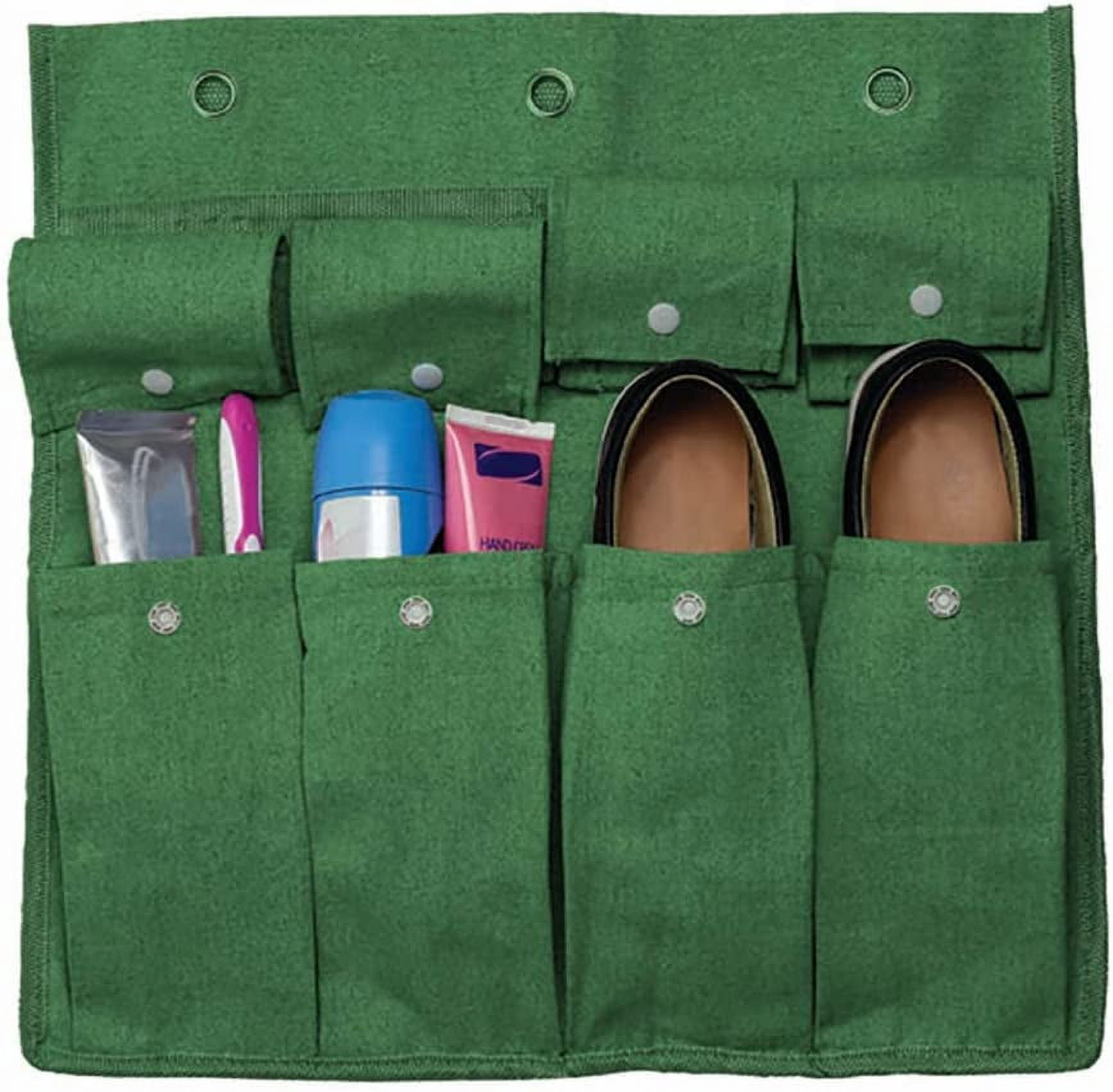Gilbins Bedside Storage Caddy Cotton Canvas Bed Storage Pocket Bedside ...
