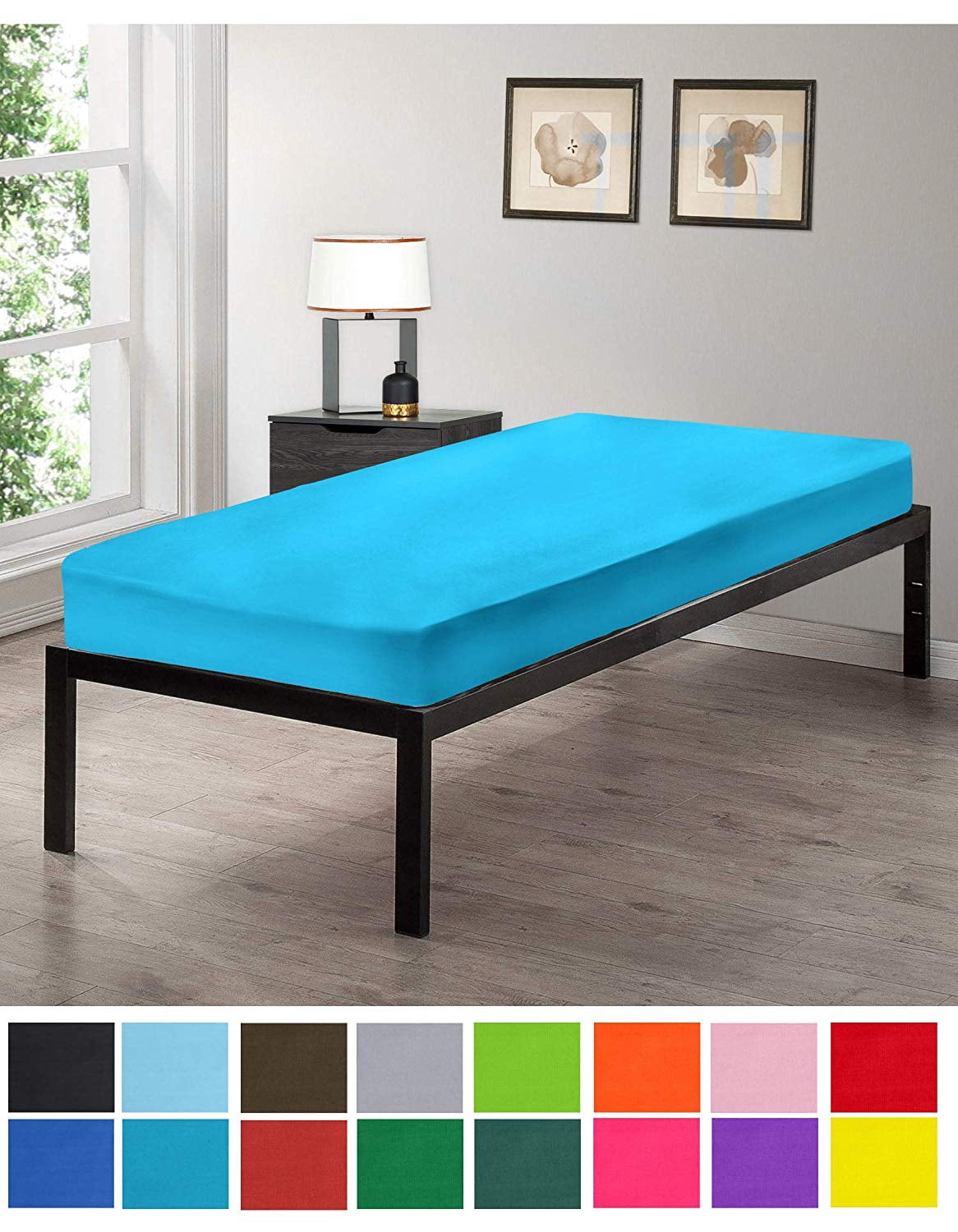 Gilbins Cot Size 30" x 75" Fitted Sheet, Made of Ultra Soft Cotton ...