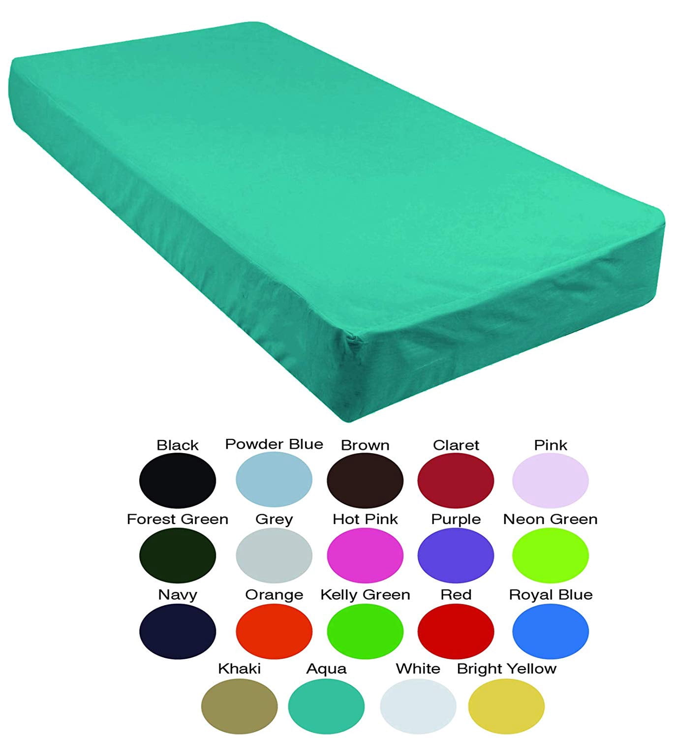 Gilbins Cot Size 30" x 75" Fitted Sheet, Made of Ultra Soft Cotton ...