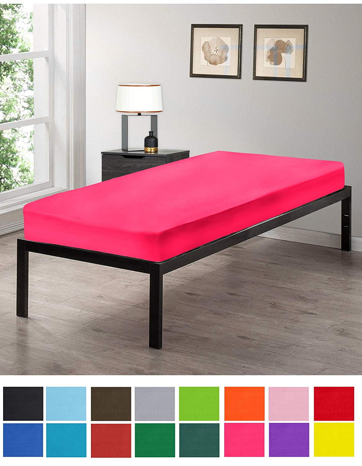 Gilbins Cot Size 30" x 75" Fitted Sheet, Made of Ultra Soft Cotton ...