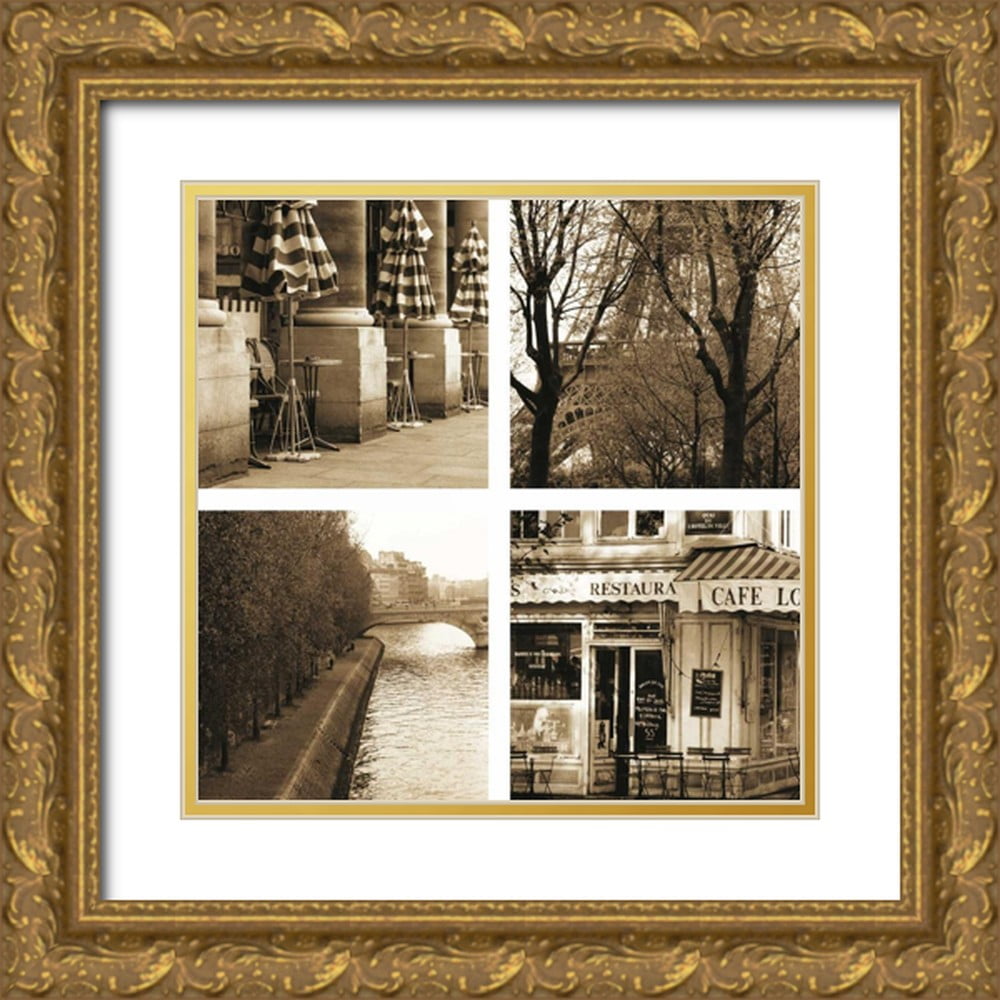 Gilboa, Marina Drasnin 15x15 Gold Ornate Wood Framed with Double ...