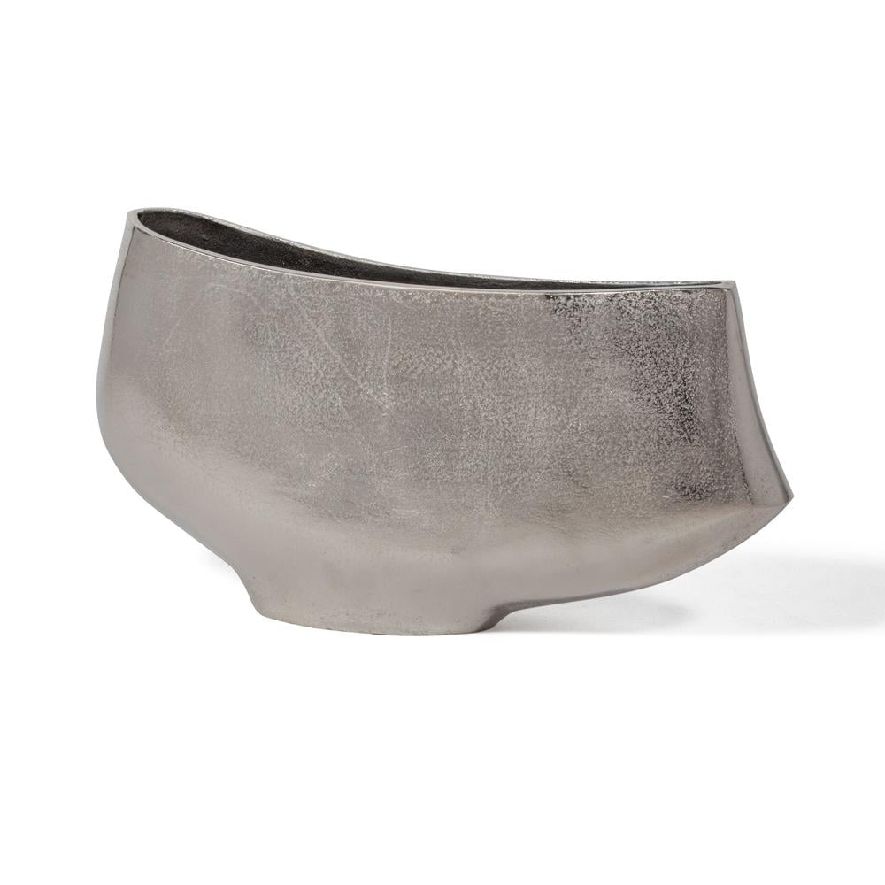 Gild Design House Aris Silver Decorative Metal Table Vase, Large ...