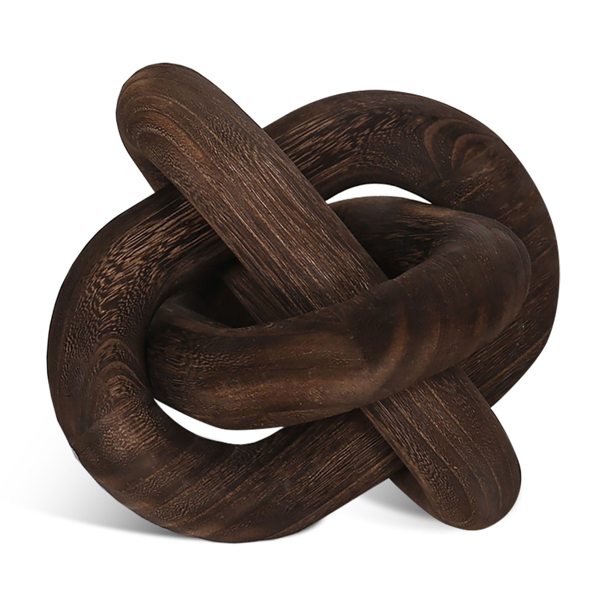 Gild Design House Devante Wood knot Sculpture, Small Dark Brown ...