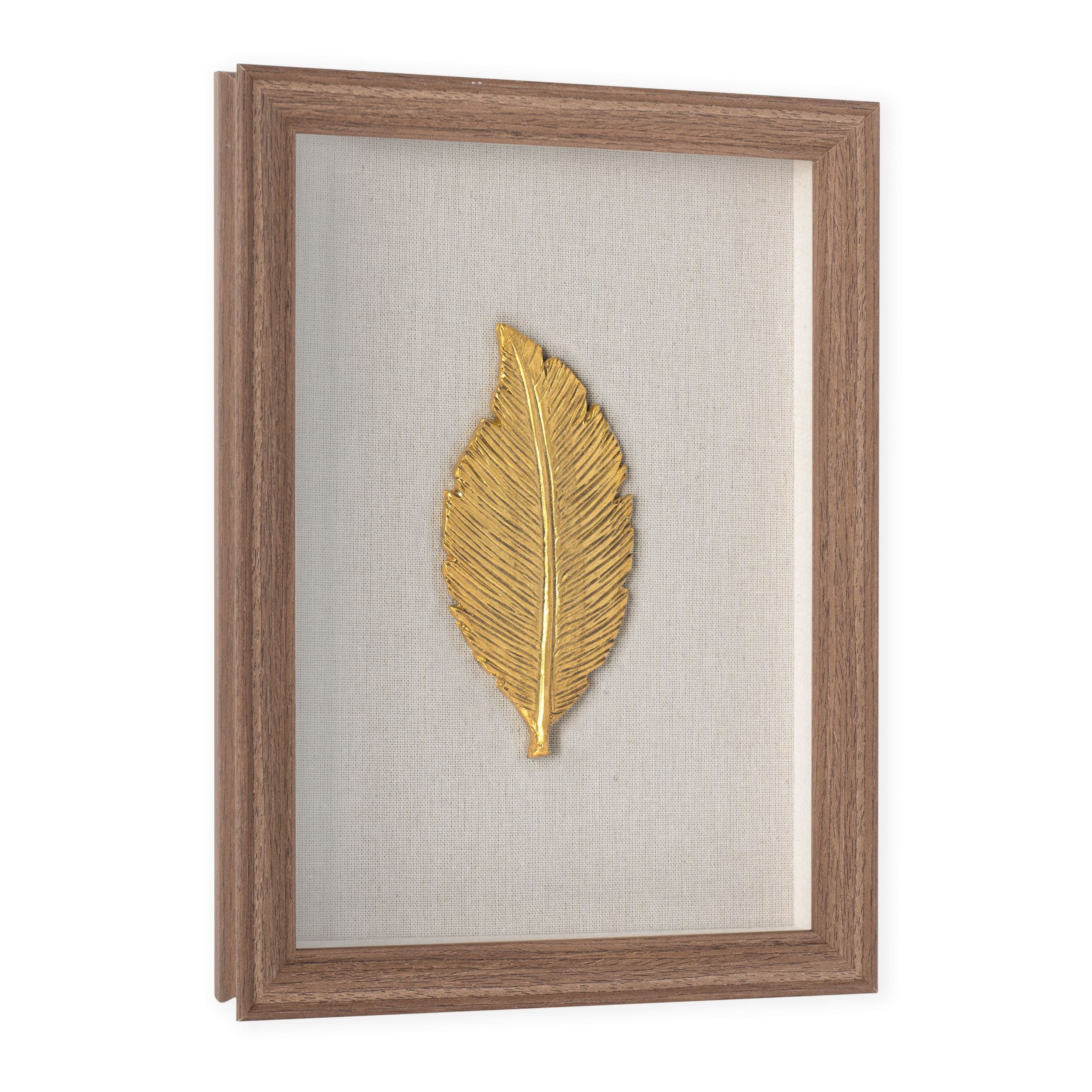 Gild Design House Golden Leaves, Shadow Box Leaf 2 - Walmart.com
