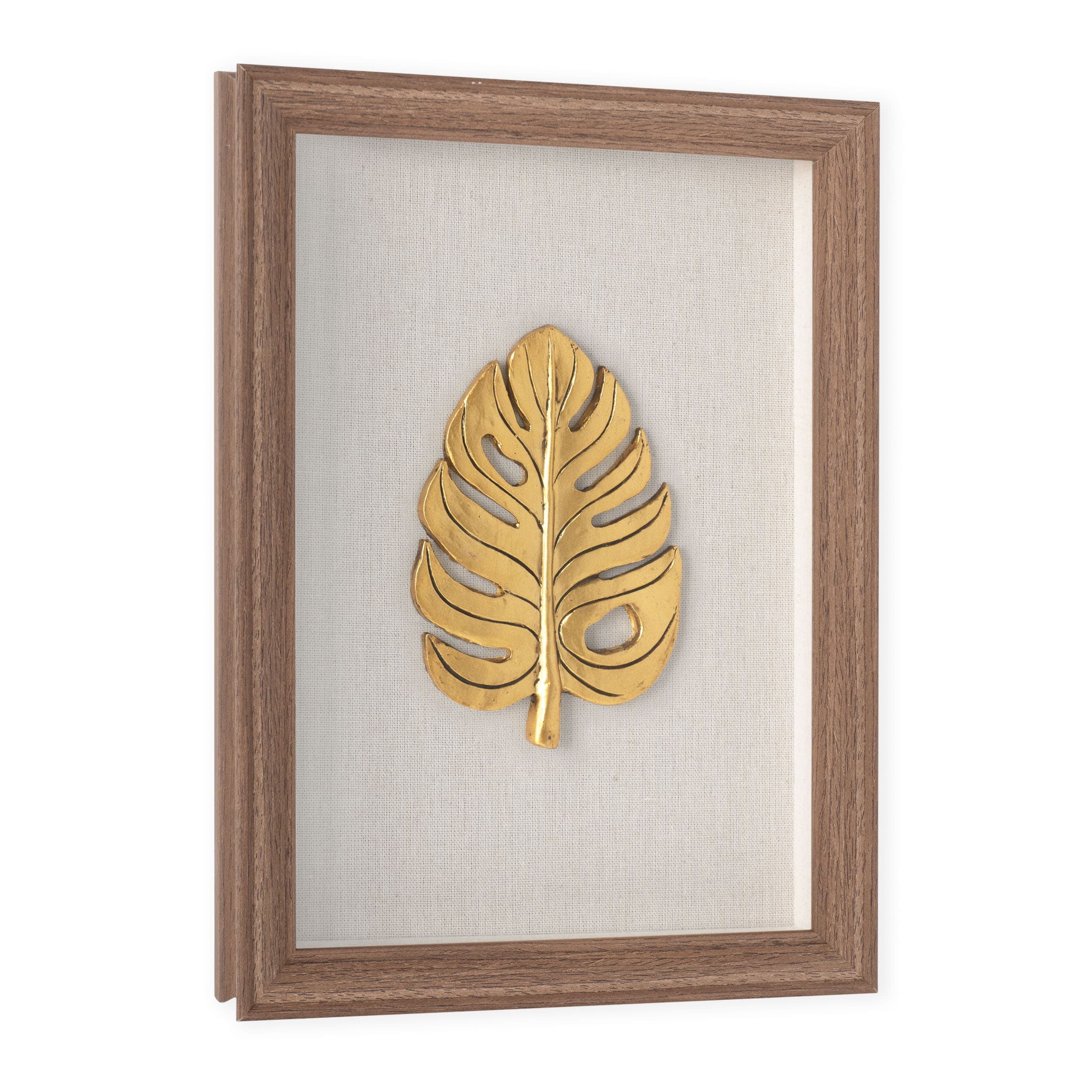 Gild Design House Golden Leaves, Shadow Box Leaf 3 - Walmart.com