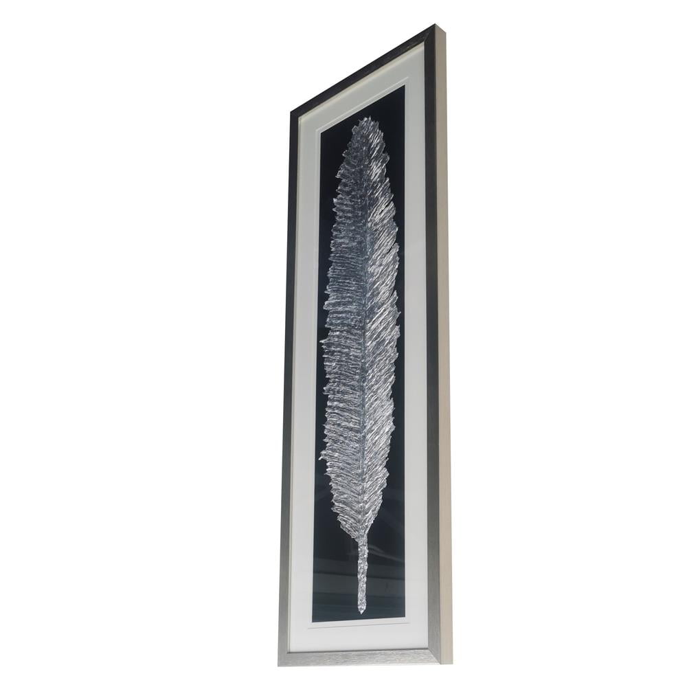 Gild Design House Metallic Feather, Silver Shadow Box - Walmart.com