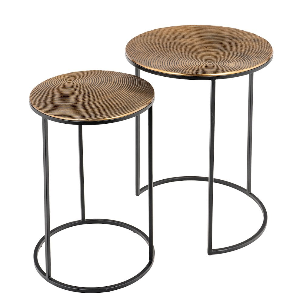 Gild Design House Othello Metal Nesting Tables, S2 - Walmart.com