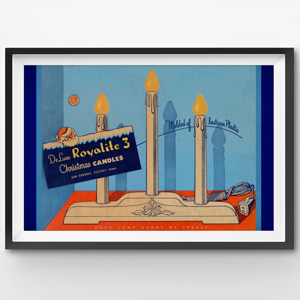 Gild Leaf 1950 Royalite Candle Box Poster! - 24X36 Or Smaller - Vintage ...