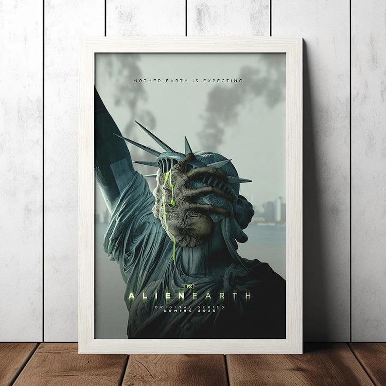 Gild Leaf Alien Earth 2025 Movie Poster, Print,Horror - Sci-Fi Room ...