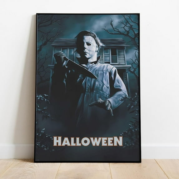 Gild Leaf Classic Masked Horror Poster, Frameless Wall Art Print ...
