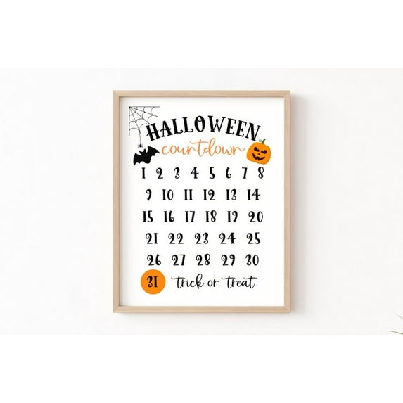 Gild Leaf Classroom Countdown Poster – Educational Wall Print For Kids ...