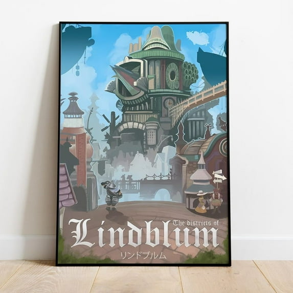 Gild Leaf Final Fantasy Poster, Frameless Wall Art & Print, Ff14 Art ...
