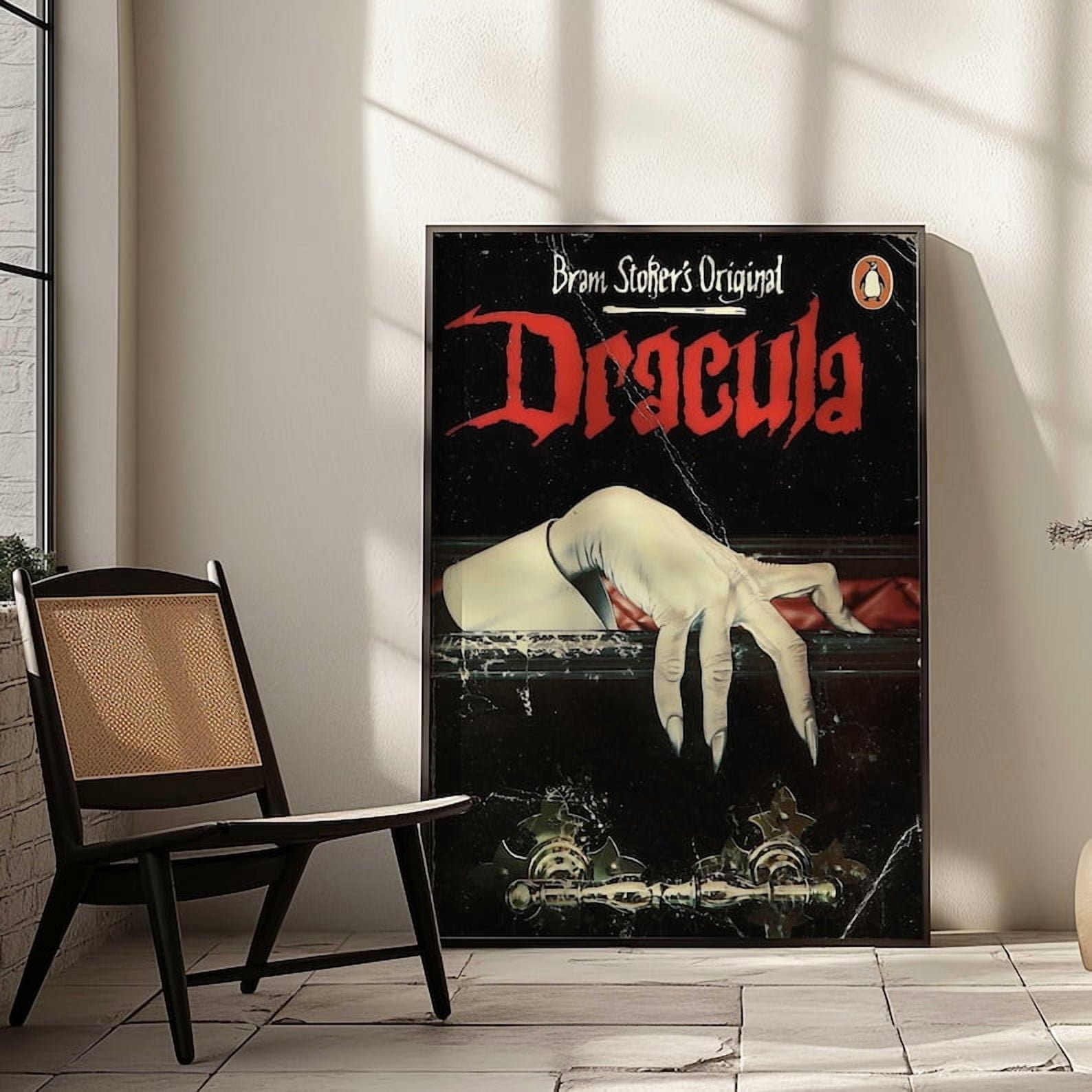Gild Leaf Gothic Vampire Poster – Vintage Horror Literature Inspired ...