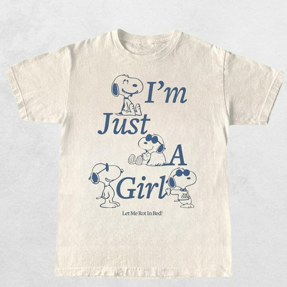 Gild Leaf I'M Just A Girl Let Me Rot In Bed Shirt, Size S-5XL T-Shirt ...