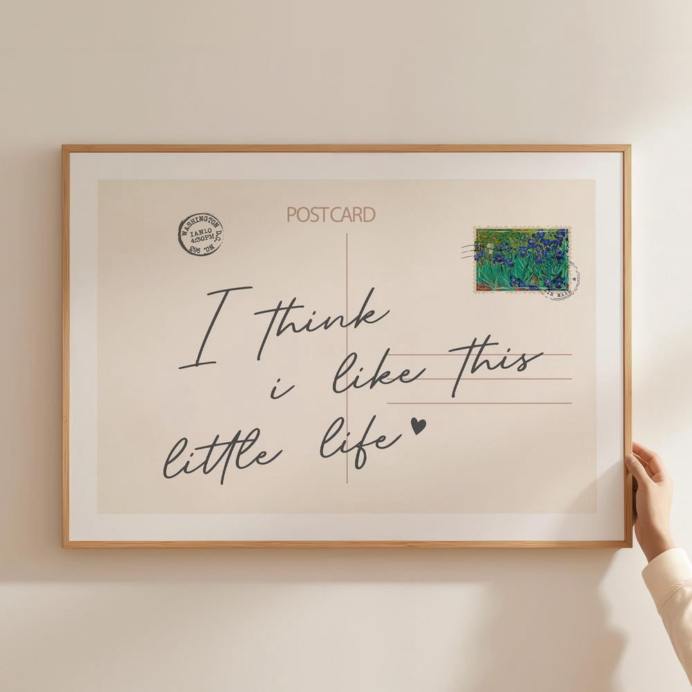 Gild Leaf I Think I Like This Little Life Print Van Gogh Vintage ...