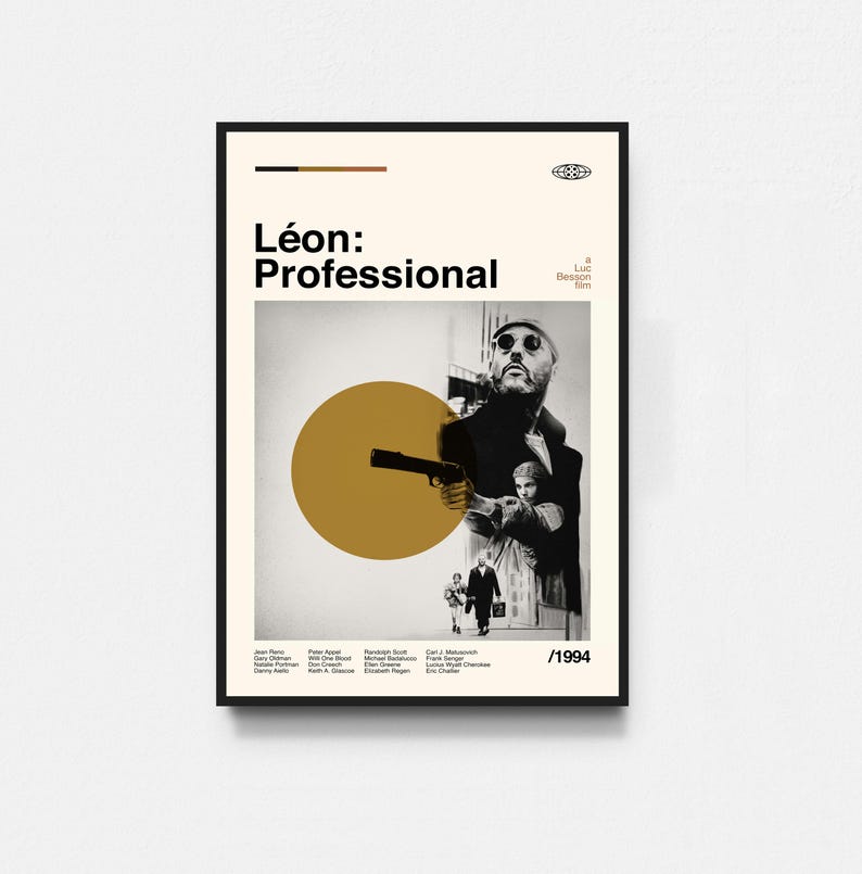 Gild Leaf Léon: The Professional Movie Poster, Leon The Professional ...
