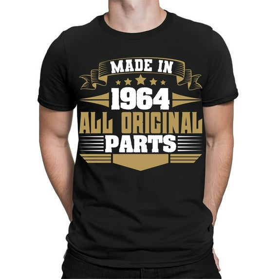 Gild Leaf Made In 1964 All Original Parts T-Shirt 60Th Birthday Mens ...