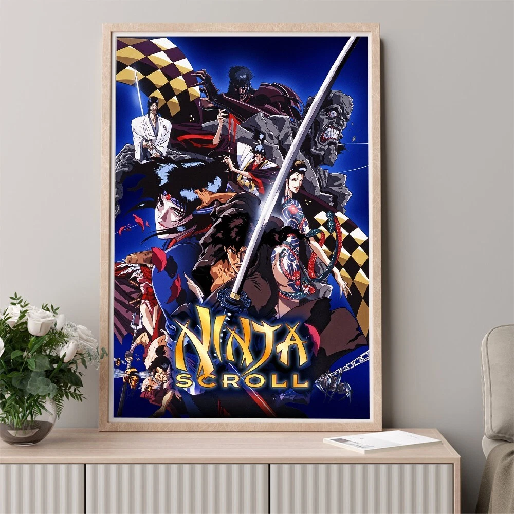 Gild Leaf Ninja Scroll 1993 Movie Poster Wall Decor Art Print Poster ...