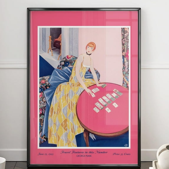 Gild Leaf Retro Chic Poster | Magazine Cover Art Print By George Plank ...