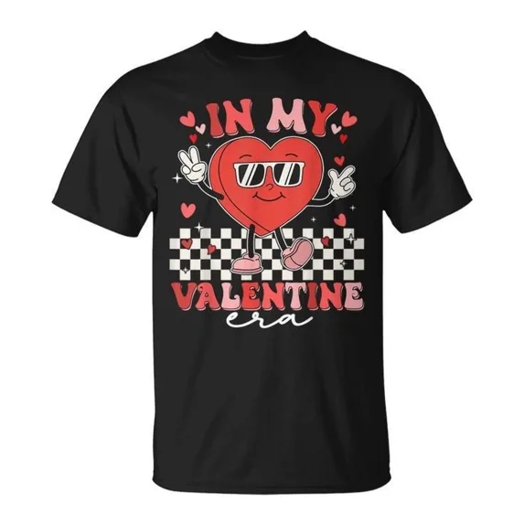 Gild Leaf Retro Groovy In My Valentine Era Shirt - Walmart.com