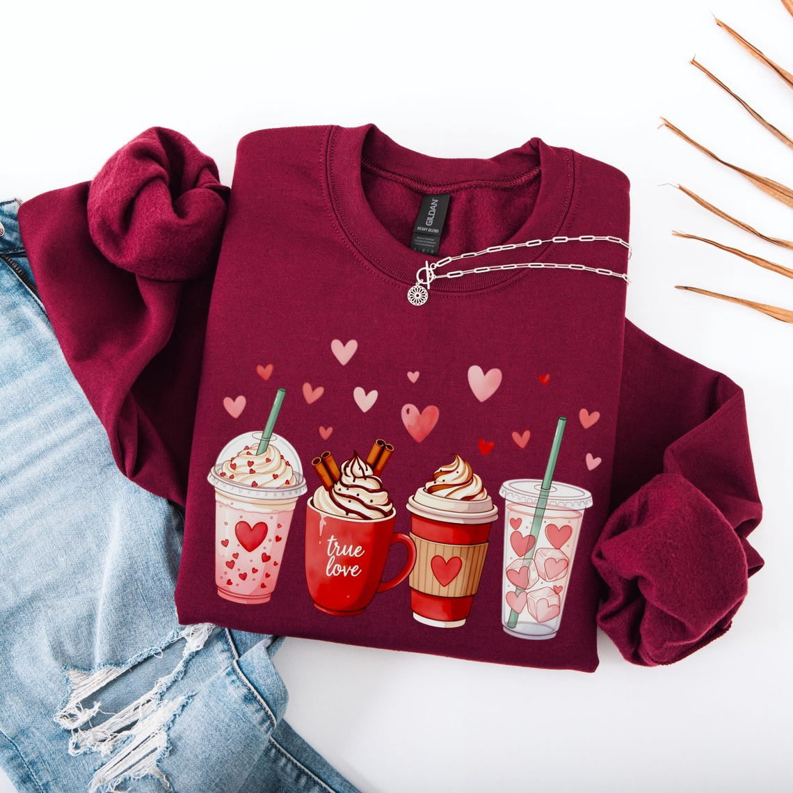 Gild Leaf V-Day Coffee Lover Sweatshirt - Walmart.com
