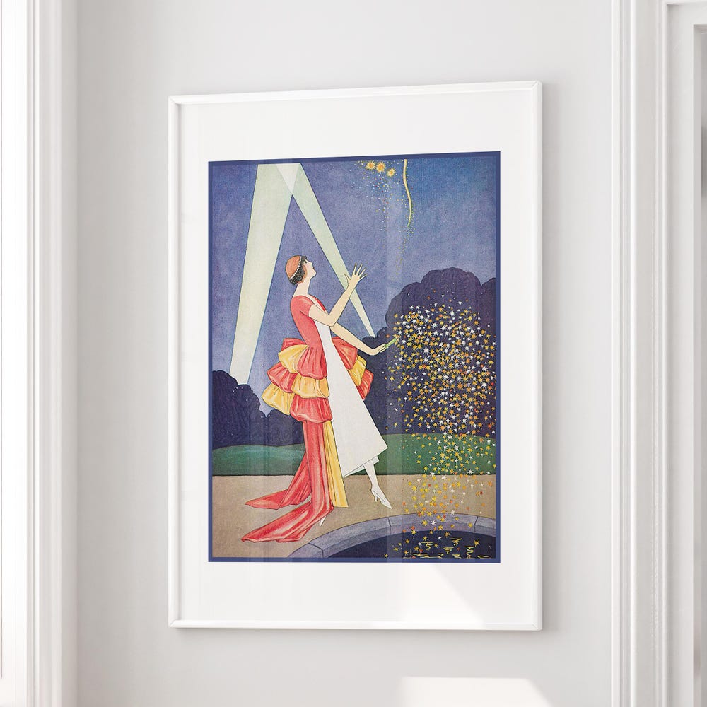 Gild Leaf Vintage Fashion Magazine Cover Poster | George Wolfe Plank ...