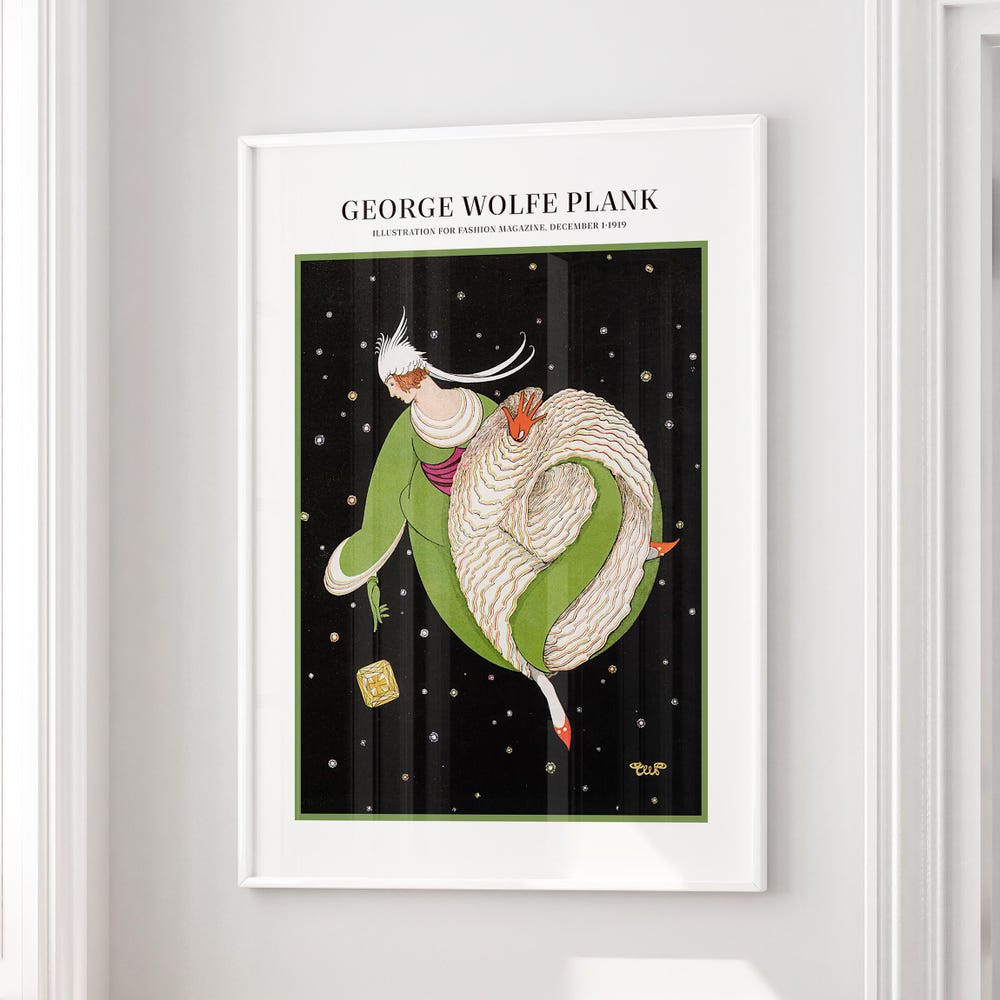 Gild Leaf Vintage Fashion Magazine Cover Print | George Wolfe Plank ...