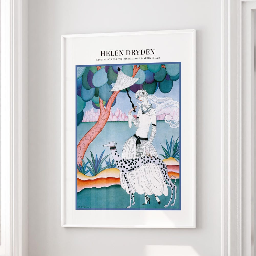 Gild Leaf Vintage Magazine Cover Art Poster | Helen Dryden 1922 Art ...