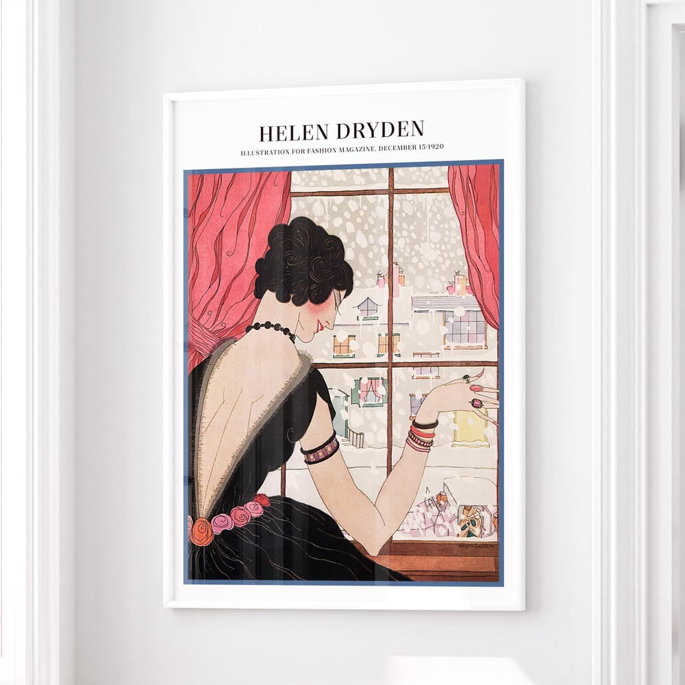 Gild Leaf Vintage Magazine Cover Illustration | Helen Dryden 1920 Art ...