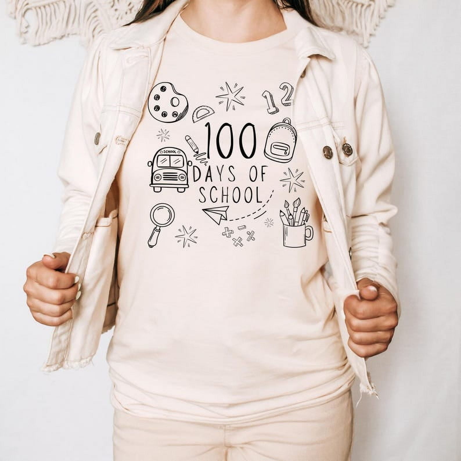 Gildan 100 Days Of School, Art Teacher T-Shirt, 100Th Day Of School ...