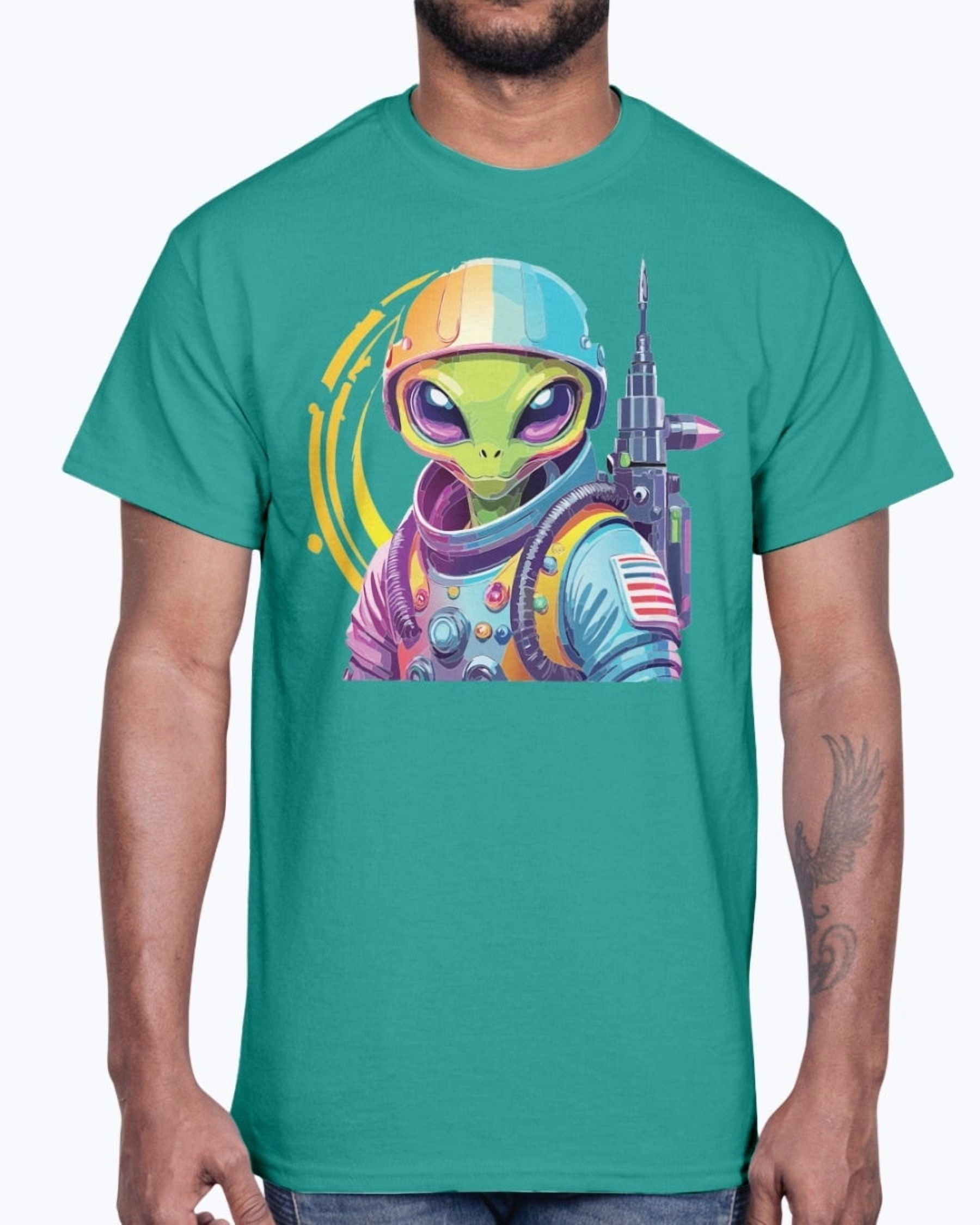 Gildan 2000 Unisex Ultra Cotton Alien Shirt, Tee Shirt with Alien ...
