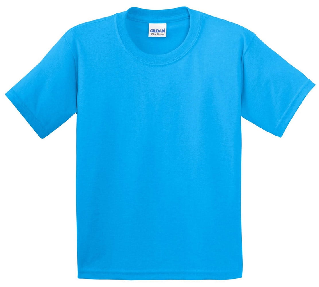 Gildan 2000B Pure Cotton Youth T-Shirt -Iris-Large - Walmart.com